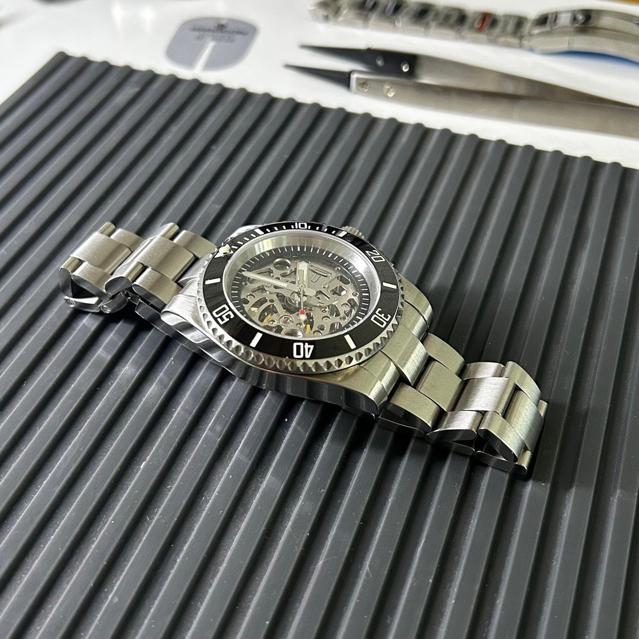 Seiko Skeleton Master Mod Mens Automatic Custom Watch, Sapphire Crystal ...