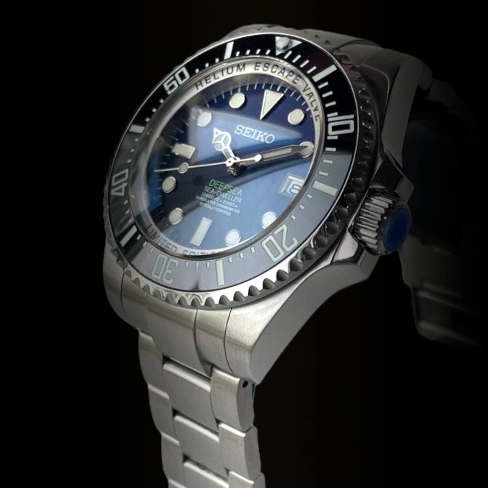 Seiko Automatic NH35A 44mm Deepsea Custom Mod Watch Ceramic - Etsy