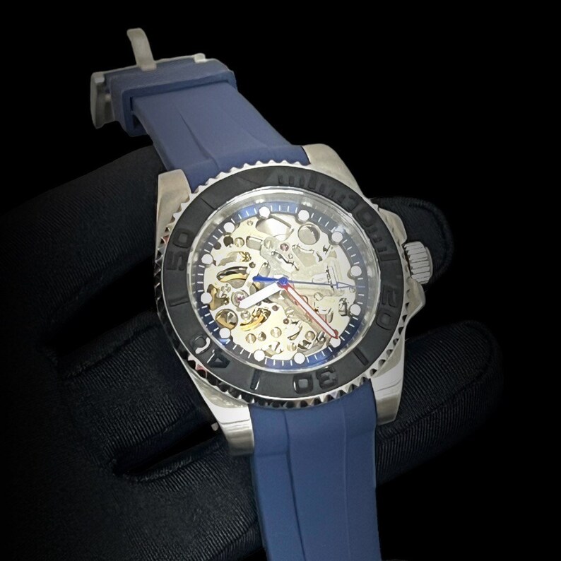 Seiko NH70 Skeleton 41mm Yachter Mod Custom Automatic Watch - Etsy 日本