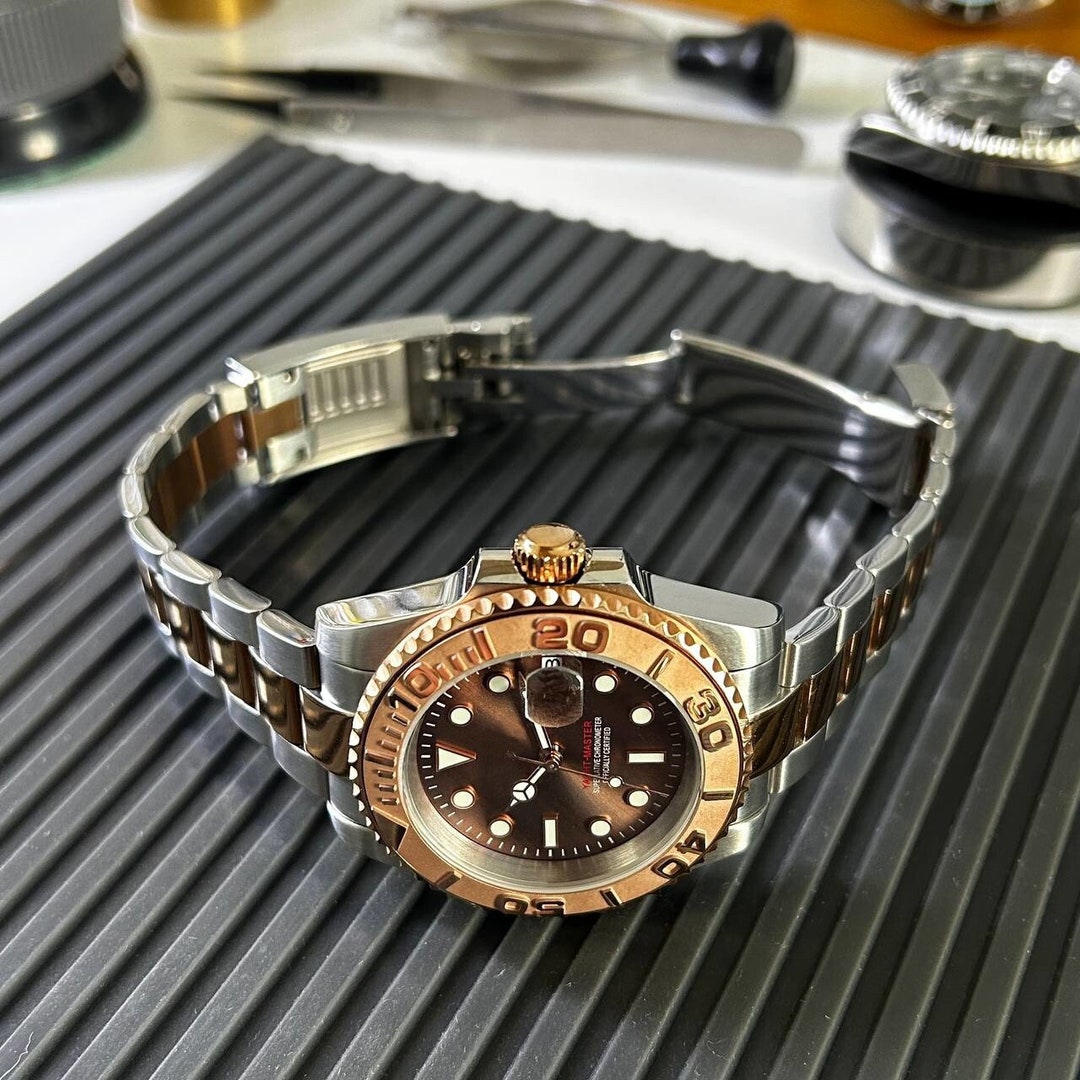 Seiko Automatic NH35 Yachtmaster Custom Mod Watch Ceramic - Etsy