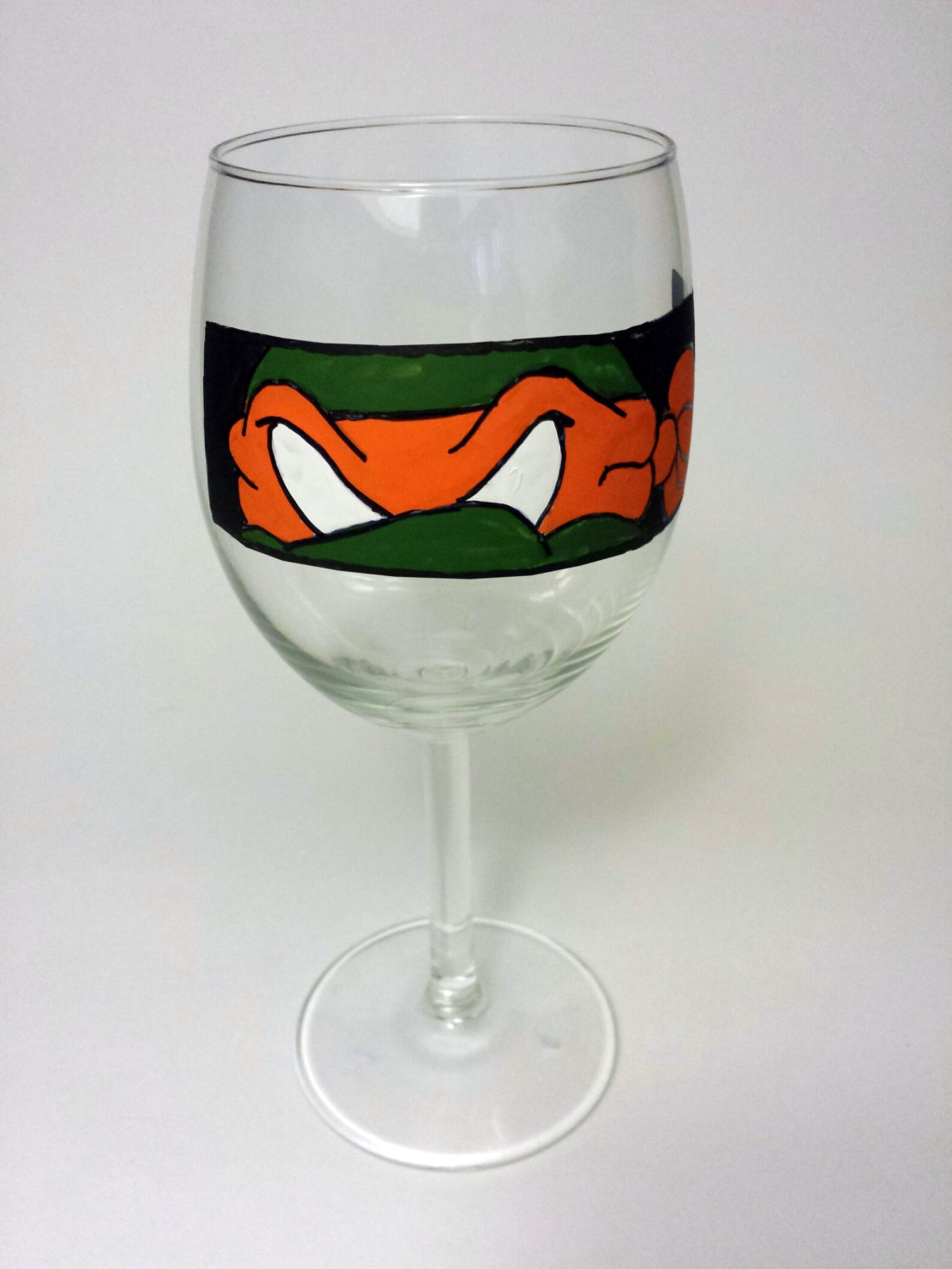 Teenage Mutant Ninja Turtles - Handpainted Glass - Etsy