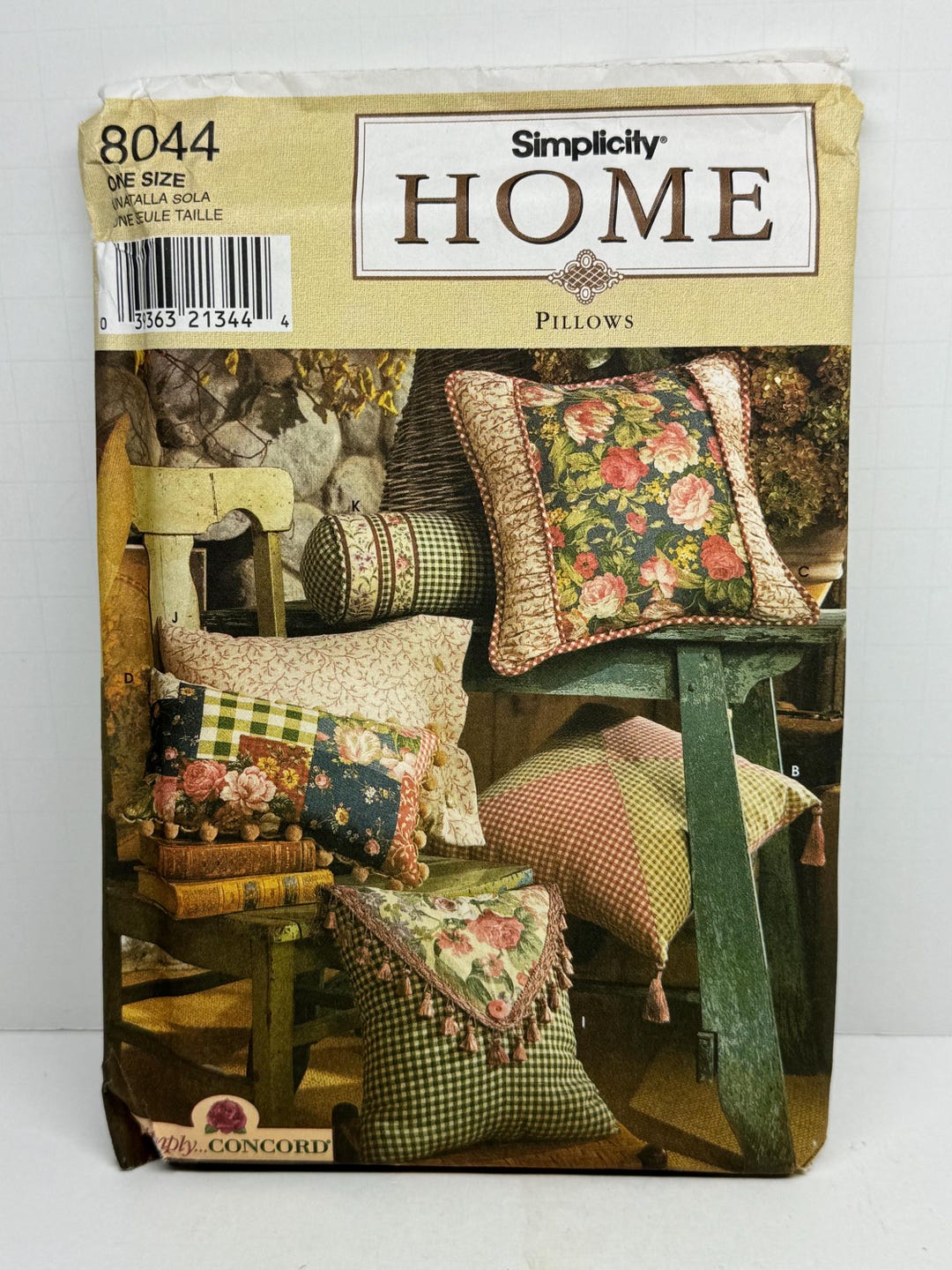 Simplicity 8044 Pillows Sewing Pattern 12 Decorator Styles Home Decor ...