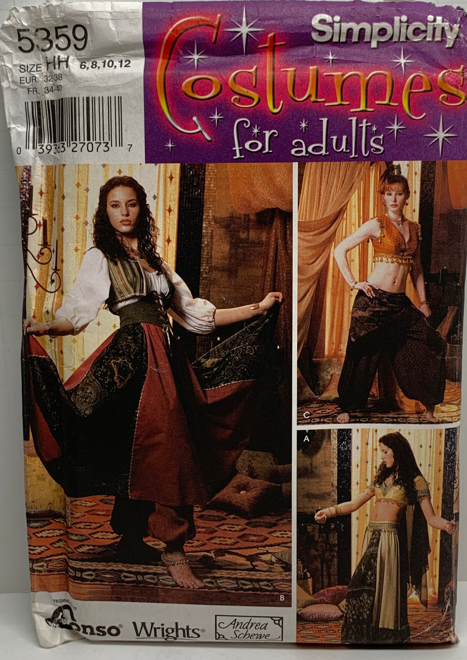 Simplicity 5359 Misses Womens Medieval Renaissance Gypsy Genie - Etsy
