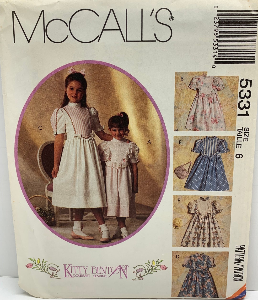 Mccall’s 5331 Girl’s Cottagecore Dresses by Kitty Benton Sewing Pattern ...
