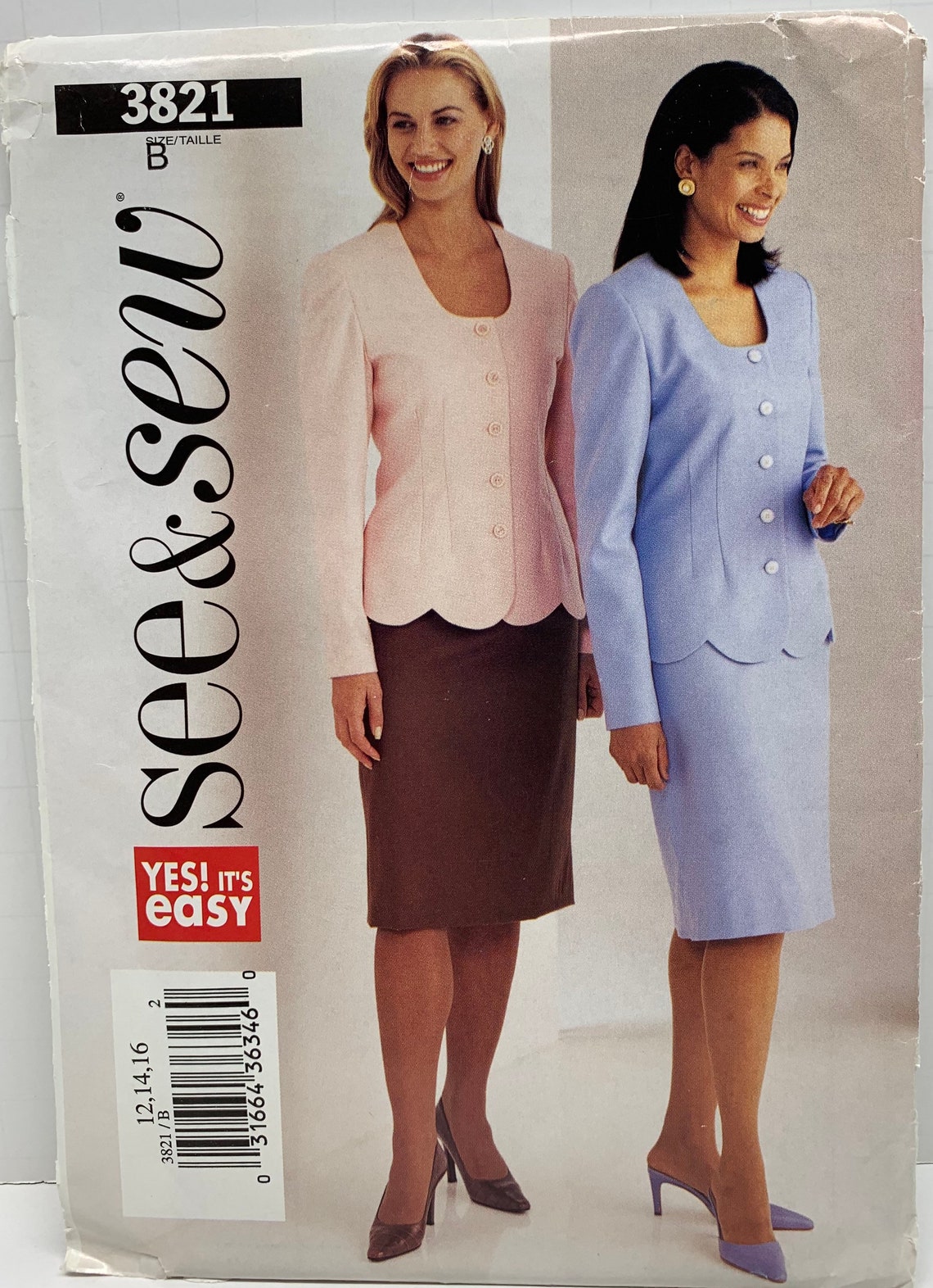 Easy to Sew Womens Suit Sewing Pattern Button Front Jacket - Etsy