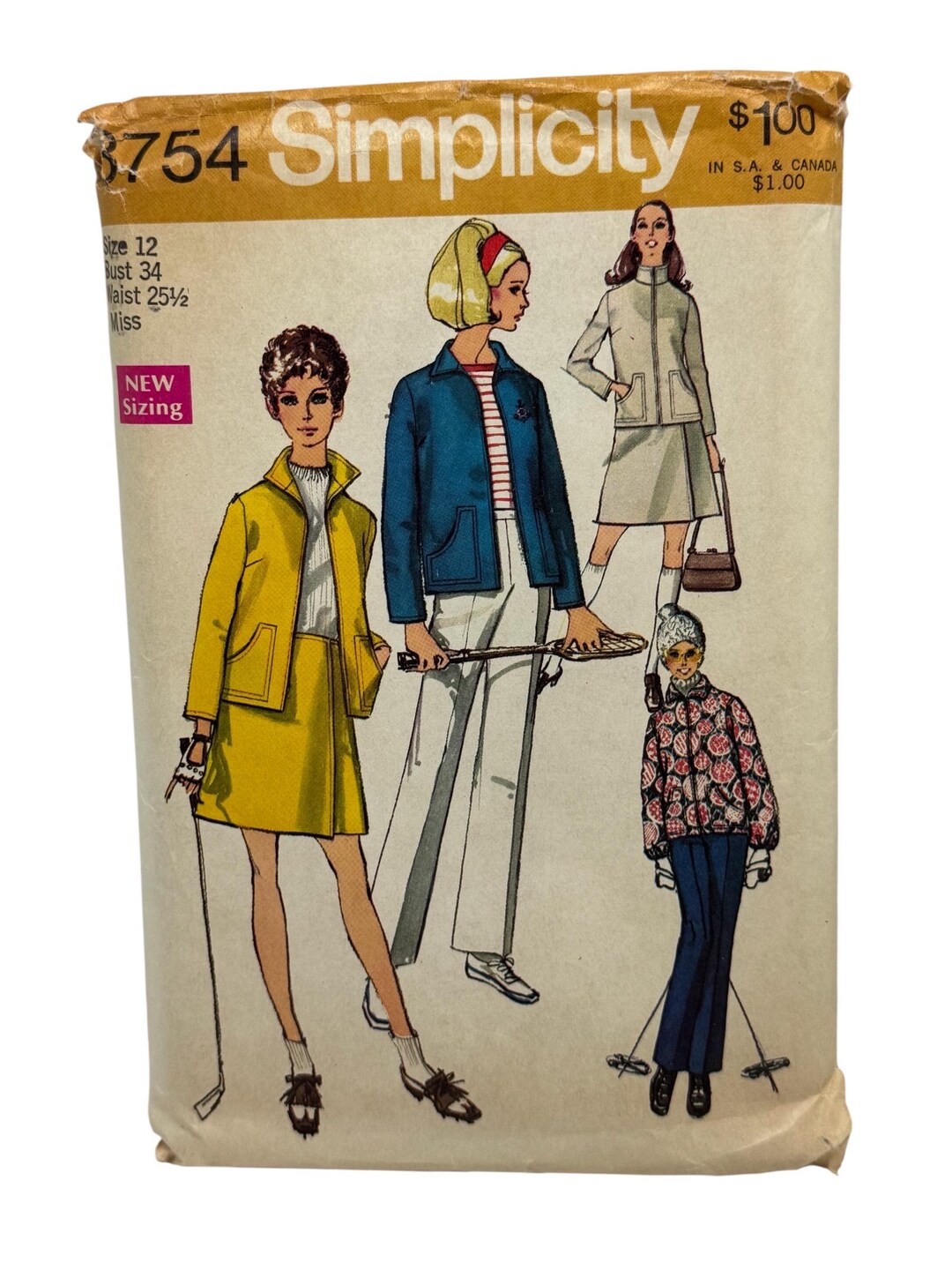 1970s Wrap Skirt Sewing Pattern: Simplicity 8754, Size 12 UNCUT - Etsy