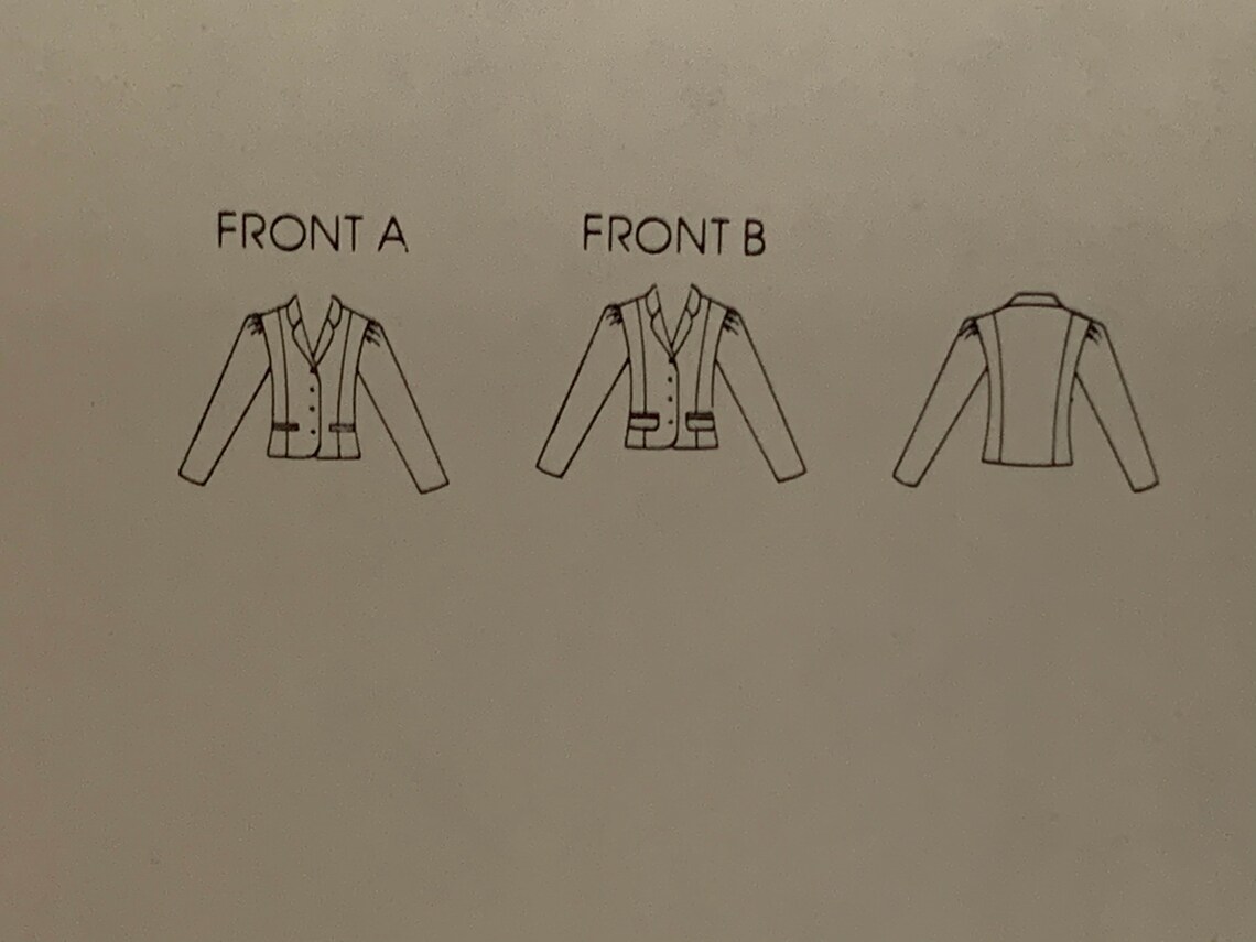 Vogue 8132 Sewing Pattern Womens Misses Misses Petite Lined Jacket ...
