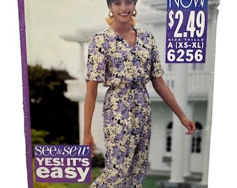 Very Easy Vogue 8639 Misses Top and Pull on Pants Pantsuit Sewing ...