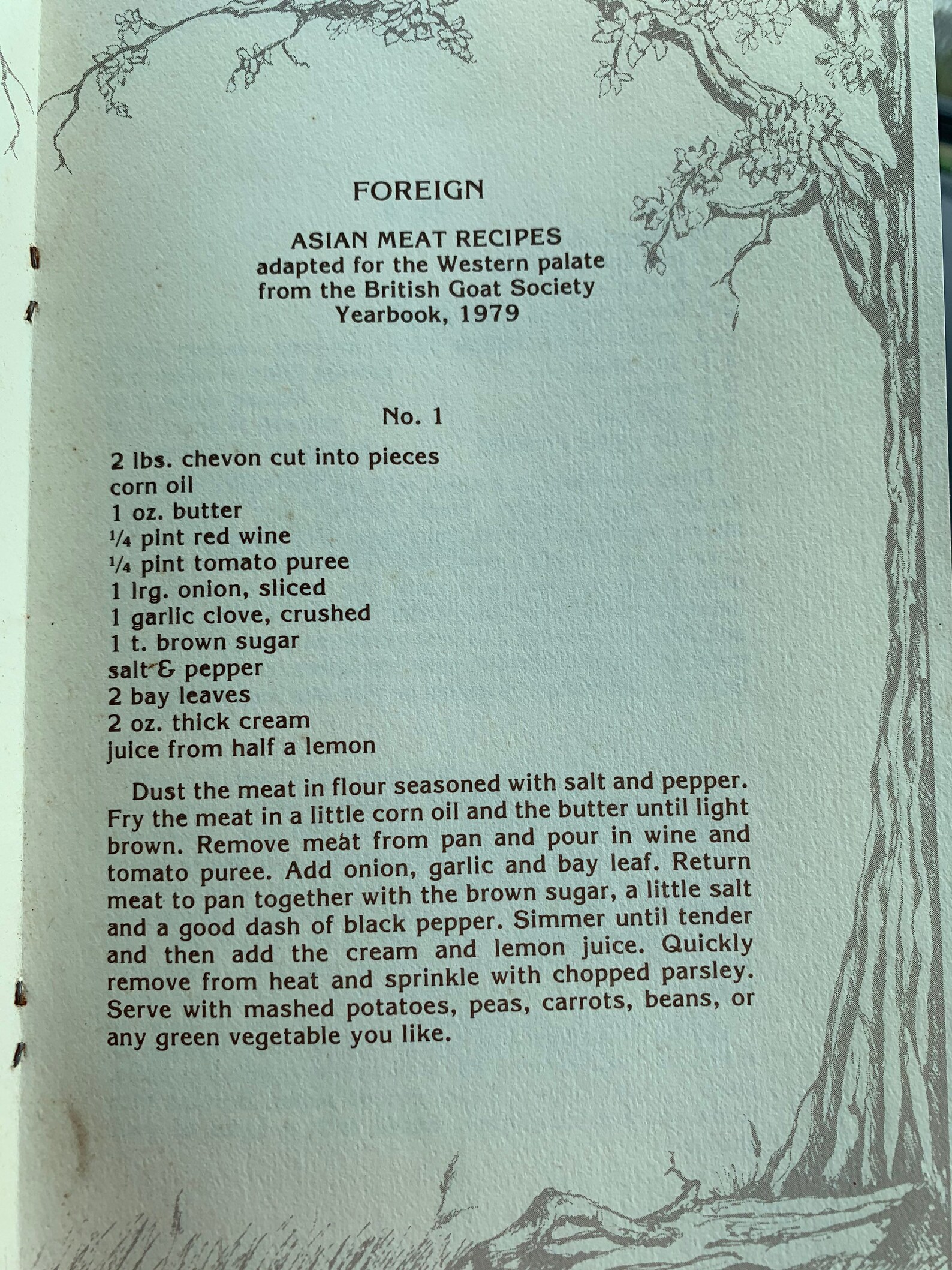 Vintage Chevon Recipes Cook Book 1970s Goat Meat Recipes Dairy - Etsy