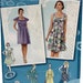 Misses Dress Sewing Pattern Fitted Bodice Pleated Skirt Simplicity 0454 ...