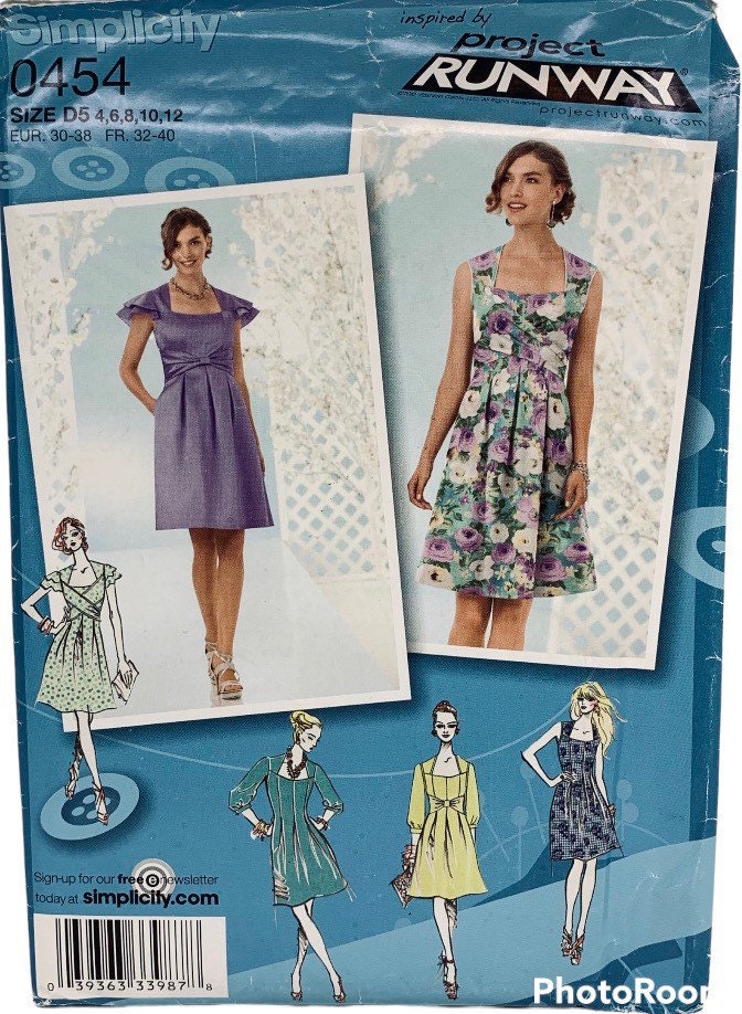 Misses Dress Sewing Pattern Fitted Bodice Pleated Skirt - Etsy