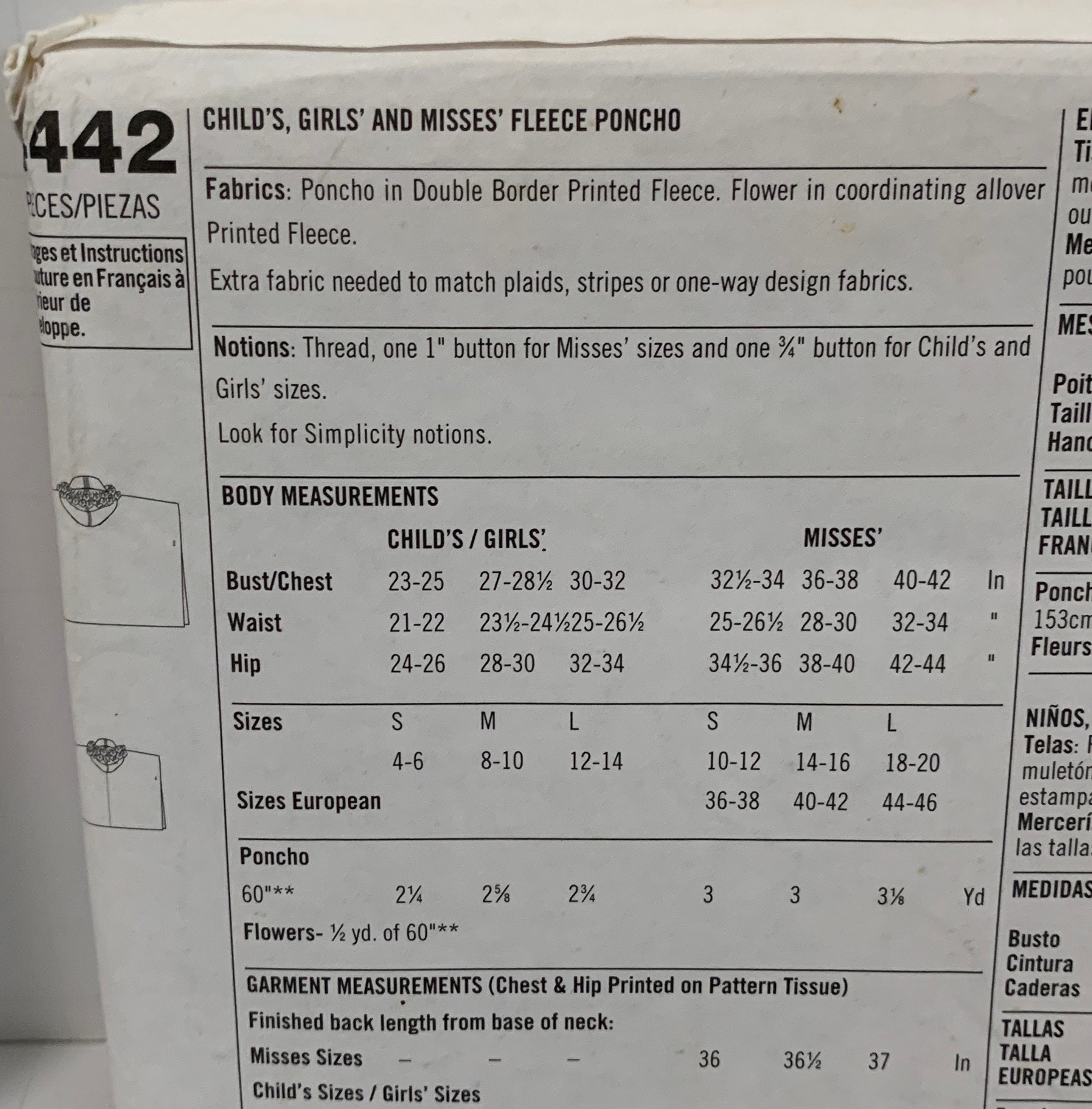 Simplicity 4442 Patty Reed Designs Girls & Misses Matching - Etsy