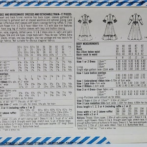 Misses 1980s Lined Bride and Bridesmaid’s Dresses Detachable Train ...