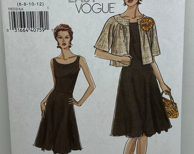 Vintage Very Easy Vogue 8258 Misses Maternity Dress Square Neckline Tie ...