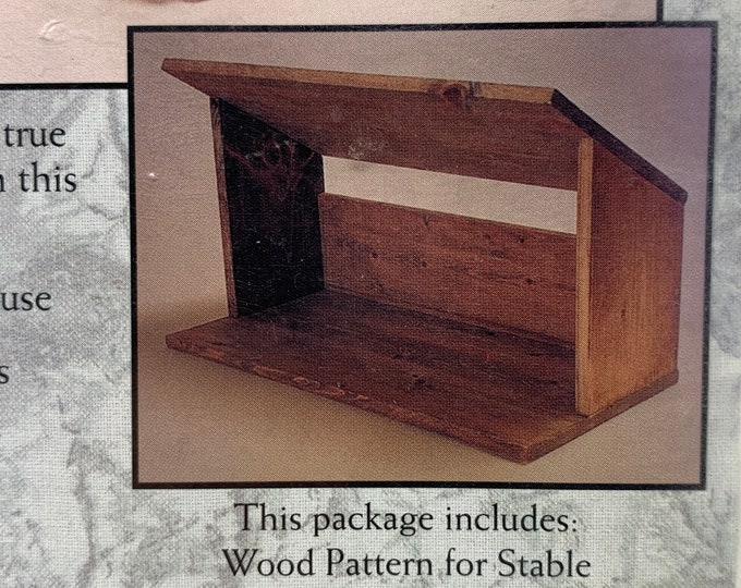 Vintage Creanativity 1224 Wooden Creche Craft Pattern Wood Crafting ...