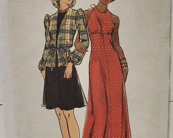 Simplicity 4577 Misses Halter Top Dress in Two Lengths Sewing Pattern ...