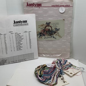 Vintage Janlynn Counted Cross Stitch Kit 80-282 A True Friend is the ...
