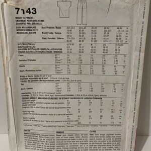 Vintage Simplicity 7143 Pants Shorts and Top Sewing Pattern Misses Size ...