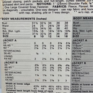Vogue 8497 Misses Lined Jacket Loose Fit Sewing Pattern Boxy Vintage ...