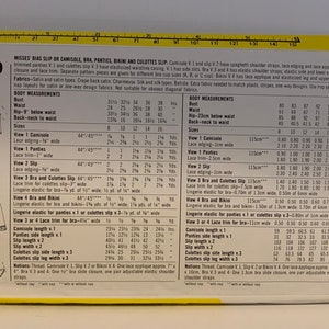 UNCUT Misses Lingerie Undergarments Bias Slip Camisole Bra Panties ...