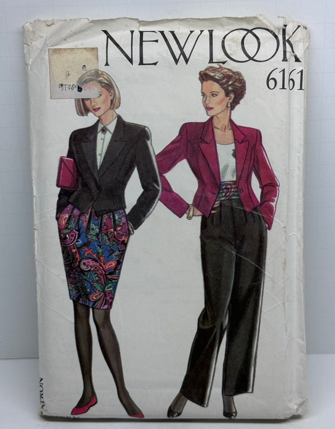 New Look 6161 Misses Short Fitted Jacket Wide Leg Pants and Tapered ...