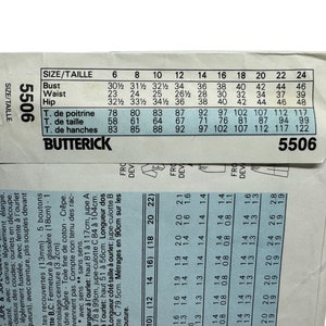 Butterick 5506 Misses Top Skirt and Culottes Split Skirt Sewing Pattern ...