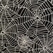 Halloween Fabric Cotton Spider Webs Silver on Black by the Yard - Etsy