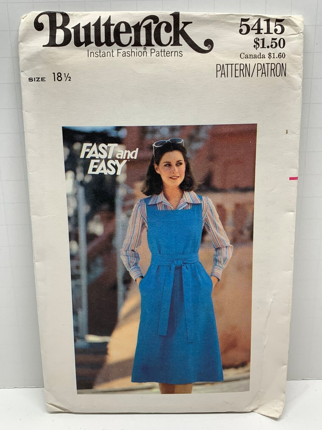 Easy Misses Jumper Half Size Slightly Flared Dress Sewing Pattern ...