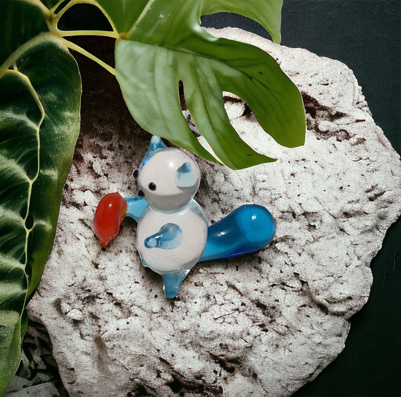Vintage Blown Glass Miniature Squirrel With Nut - Etsy