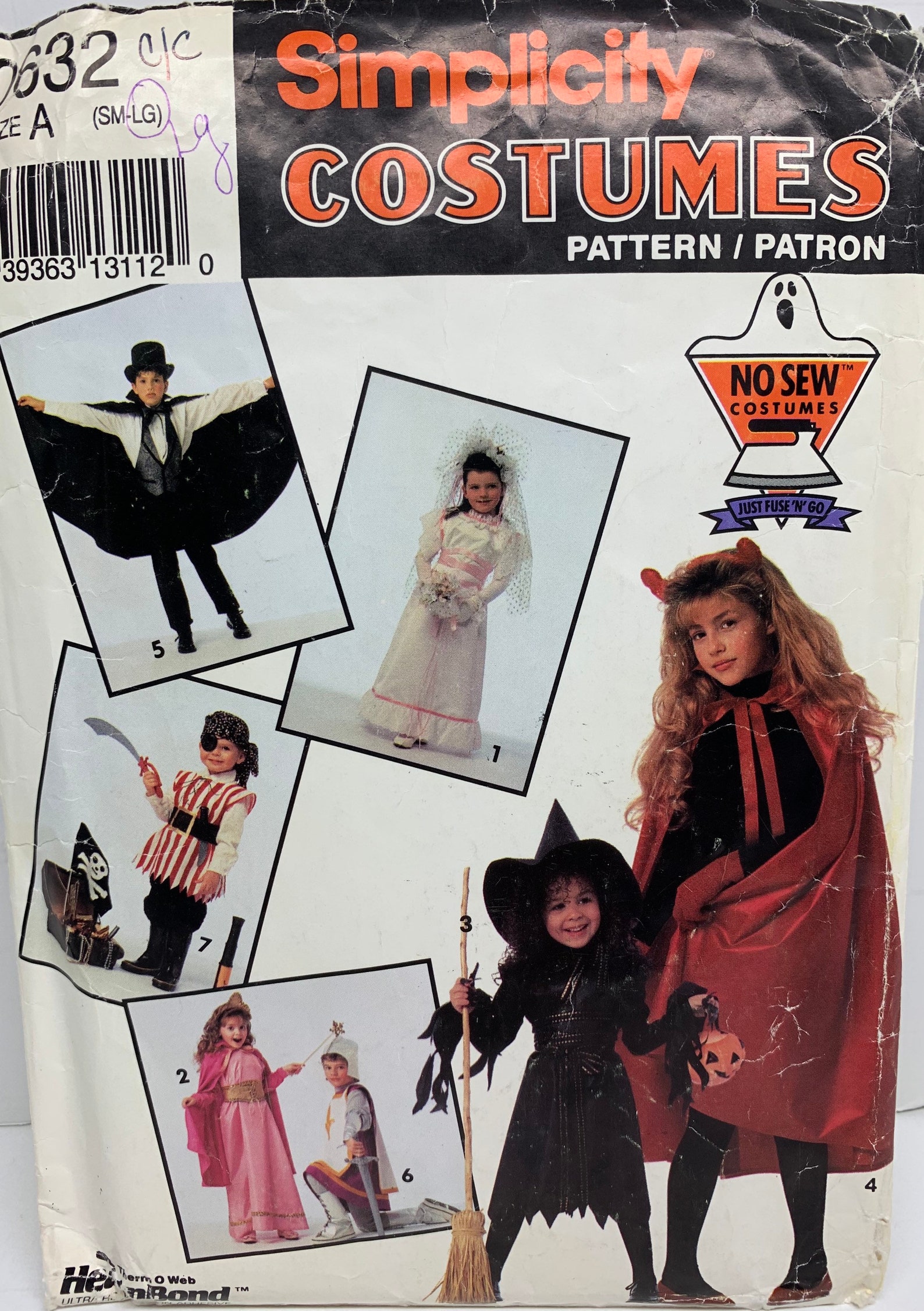 Boys Girls NO SEW Halloween Costumes Pirate Witch Knight Vampire ...