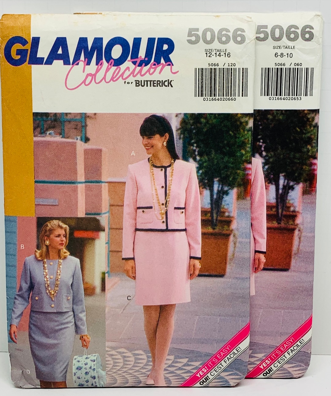 Misses Fitted Suit in Sewing Pattern Butterick 5066 Below Hip Jacket ...