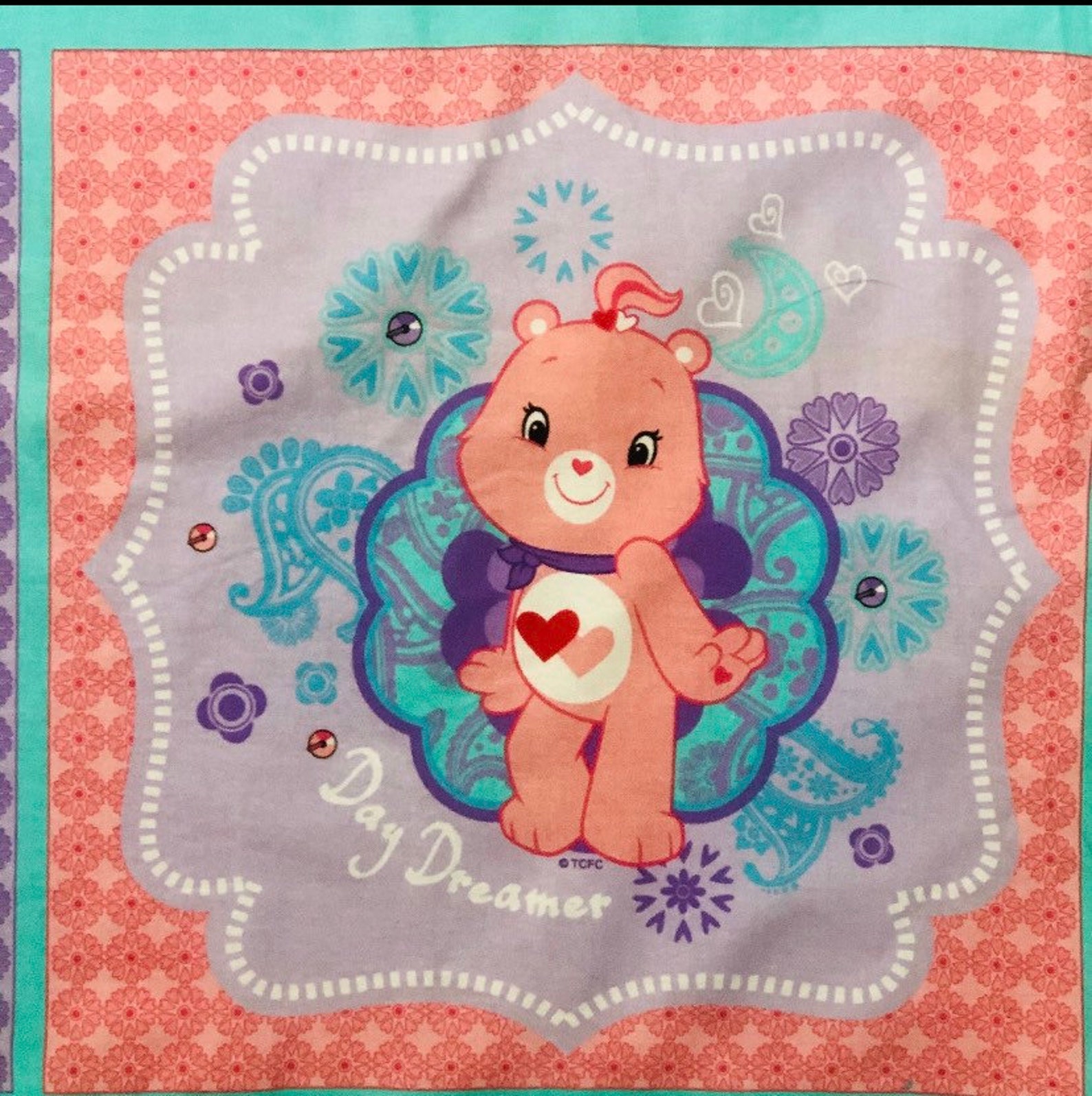 Cut and Sew Care Bears Pillow Panels Quilt Top Dream Come True - Etsy