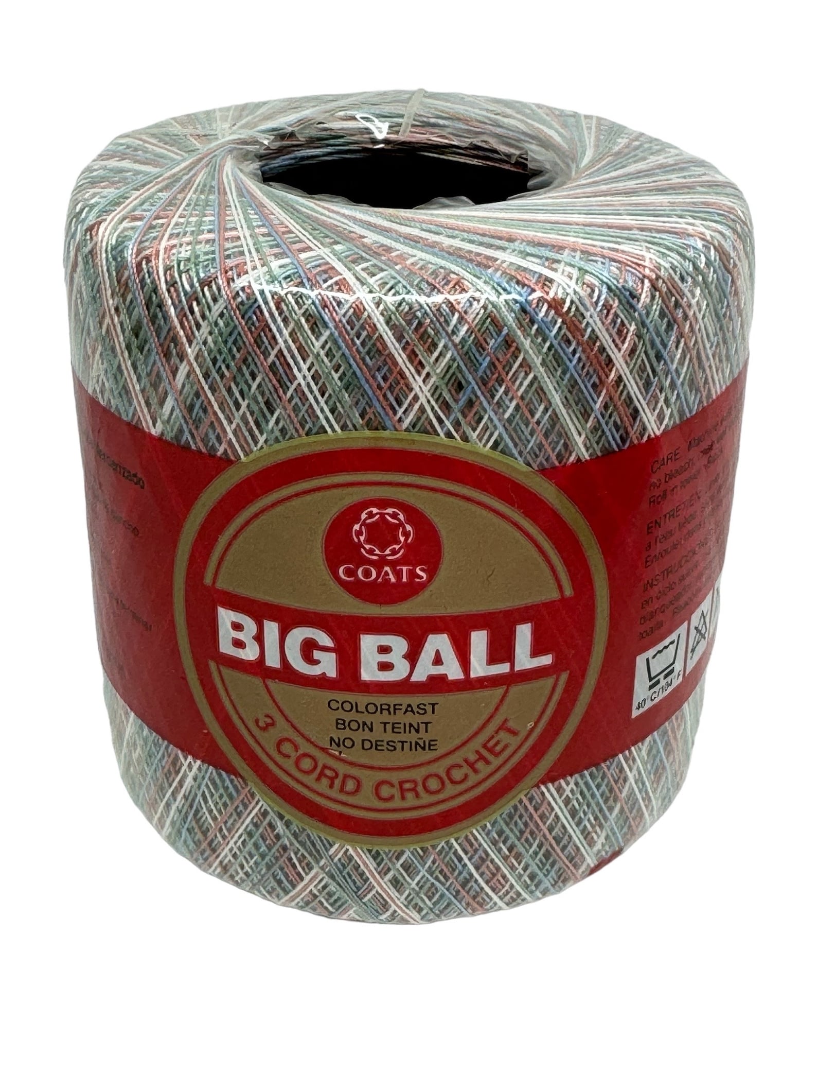 Crochet Thread Coat’s Clark’s Big Ball Royale 3 Ply White Multicolor ...