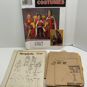 Boys and Girls Medieval Renaissance Historical Costumes Sewing Pattern ...