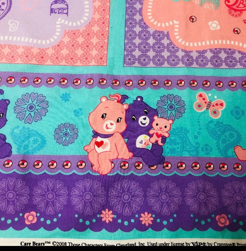 Cut and Sew Care Bears Pillow Panels Quilt Top Dream Come True - Etsy