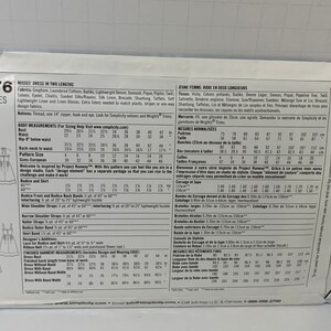Dress Sewing Pattern Project Runway Simplicity 2176 Size 4 6 8 10 12 ...