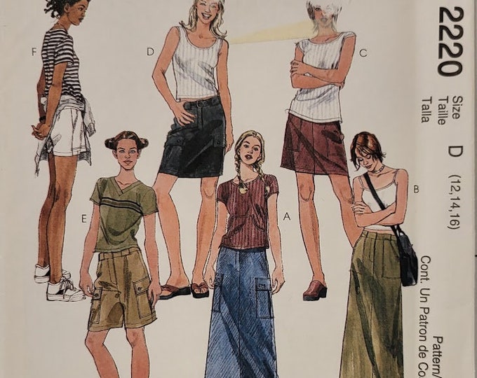 Mccall’s 2220 Sewing Pattern Sizes Misses Skirts and Shorts Sewing ...