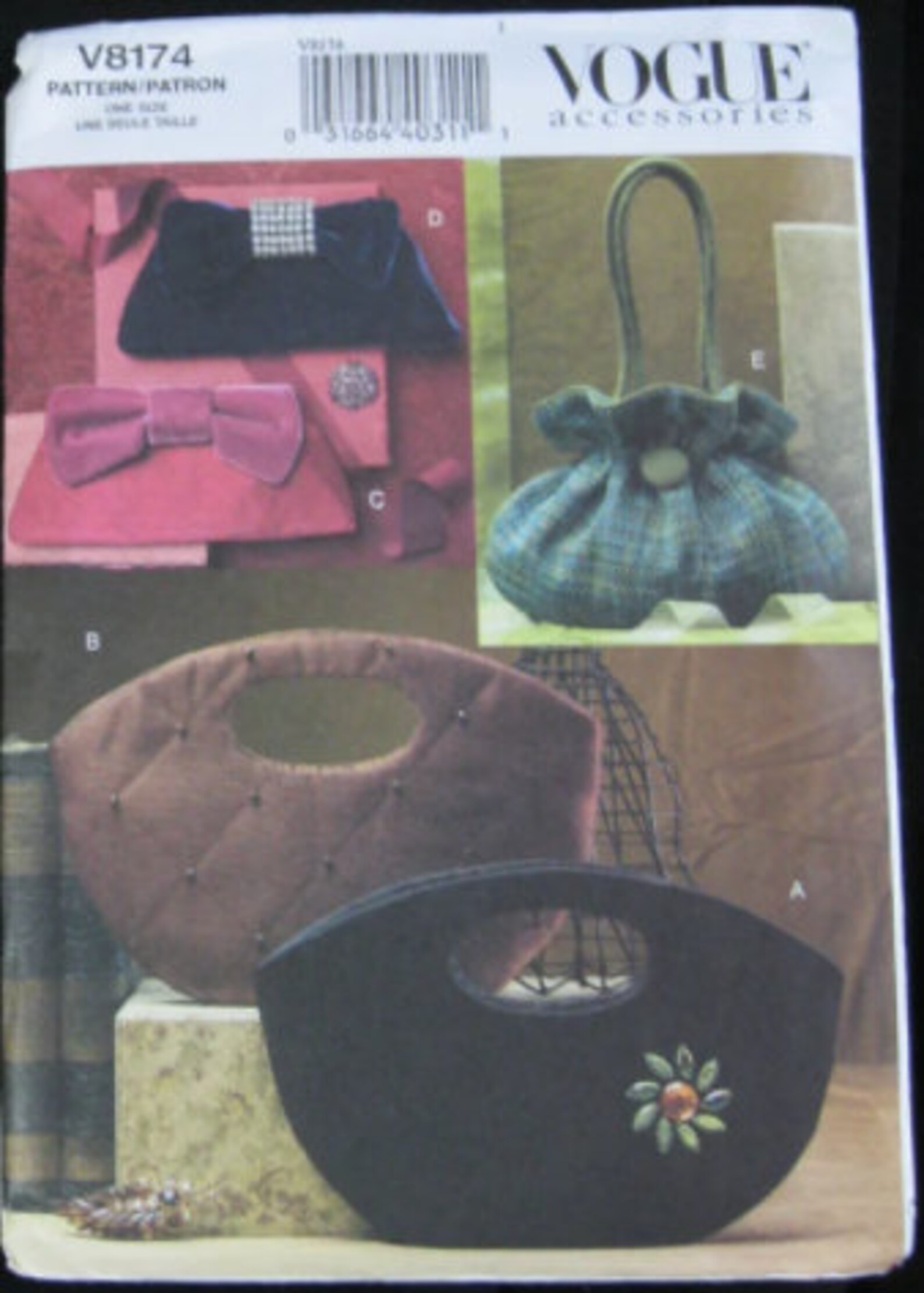Vogue 8174 Vogue 0678 Handbags Day and Evening Bags Purse - Etsy