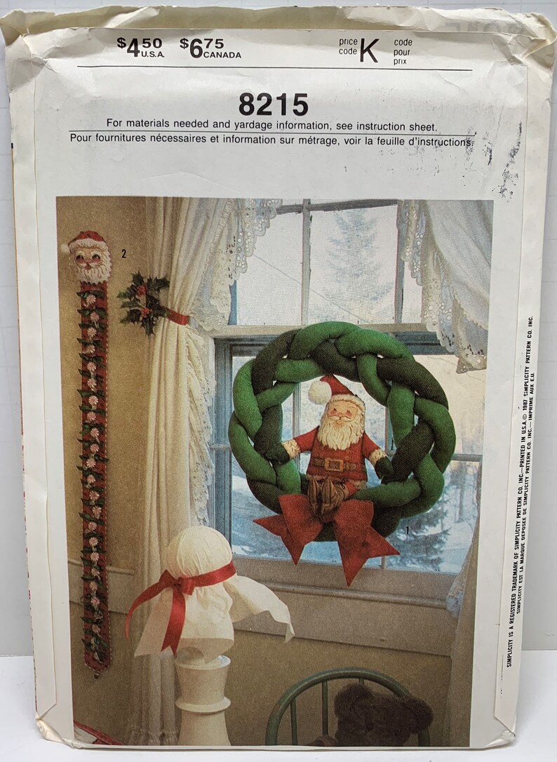 Simplicity 5176 Christmas Sewing Pattern Crafts Ornaments - Etsy