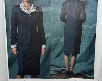 Vogue 2956 Oscar De La Renta Misses Short Jacket and Pants Designer ...