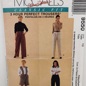 Misses Straight Legged Pants Trousers Slacks, Shorts and Fitted Shell ...