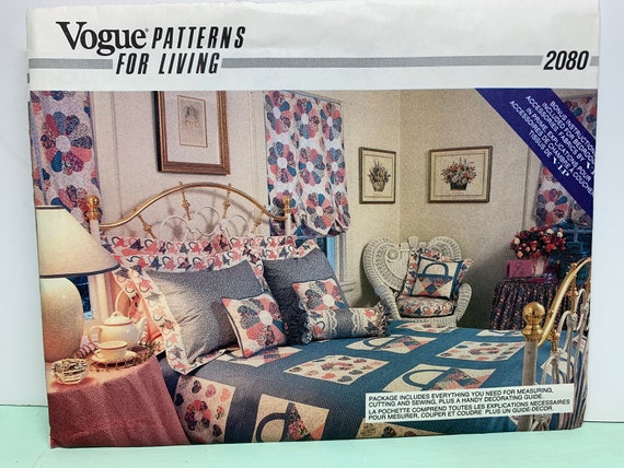 Vintage 80s Vogue 2080 Home Decor Window Treatment Pillows and - Etsy