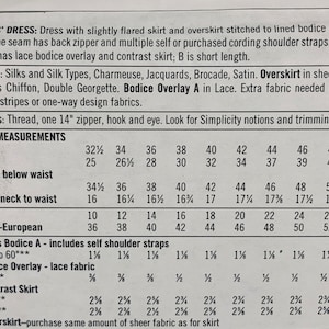 Simplicity 8601 Onyx Nite Misses’ Empire Waist Dress in Two Lengths ...