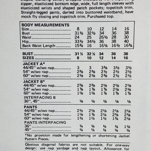 Vogue 8866 Misses Hooded Jacket and High Waist Straight Legged Pants ...