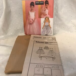 Butterick 4720 Toddlers Girls Formal Dress Sewing Pattern Size 2 3 4 5 ...