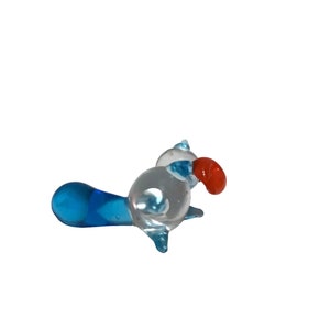 Vintage Blown Glass Miniature Squirrel With Nut - Etsy