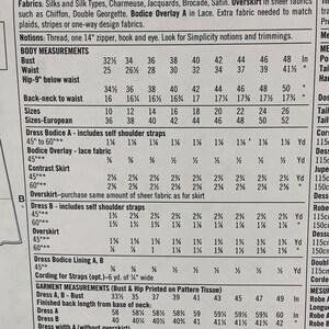 Simplicity 8601 Onyx Nite Misses’ Empire Waist Dress in Two Lengths ...