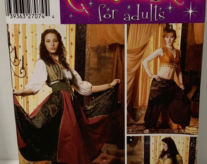 Simplicity 5359 Misses Womens Medieval Renaissance Gypsy Genie Wench ...