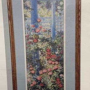 VTG Rose Colonnade Floral Counted Cross Stitch Kit Set of 2 - Etsy