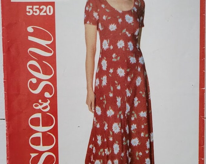 New Look Sewing Pattern 6390 Misses Womens Full Skirt Dress Fitted ...